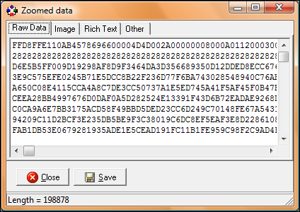 Viewing BLOB/CLOB Data
